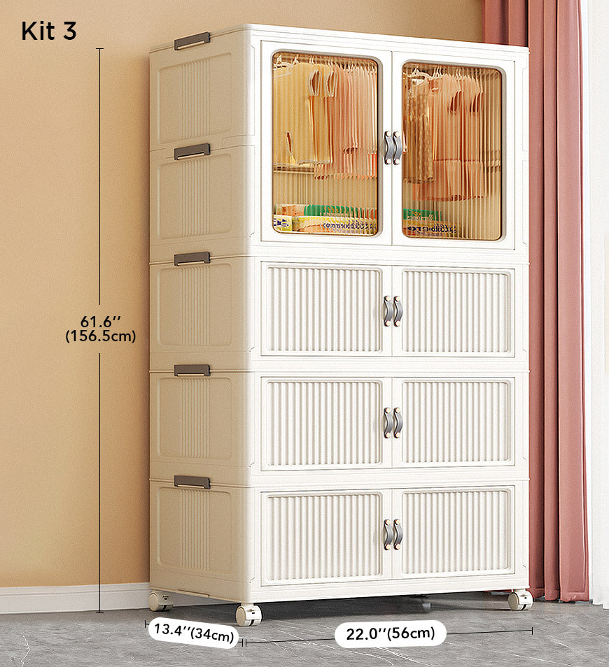 Joybos® Installation Free Wardrobe Closet Storage Organizer With Wheels F227 - Great Gifts Club