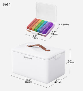 Joybos® 3 Tiers Portable and Foldable Medicine Box Z132