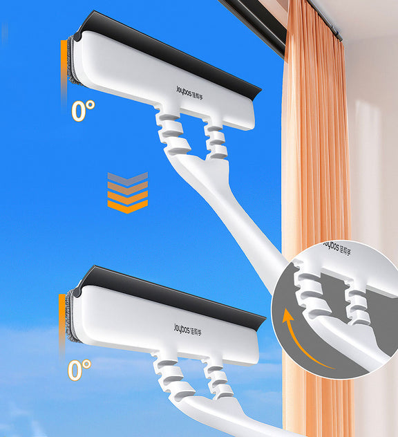 Joybos® 2 In 1 Window Cleaning Combo Tool With 43 Inch Extension Pole