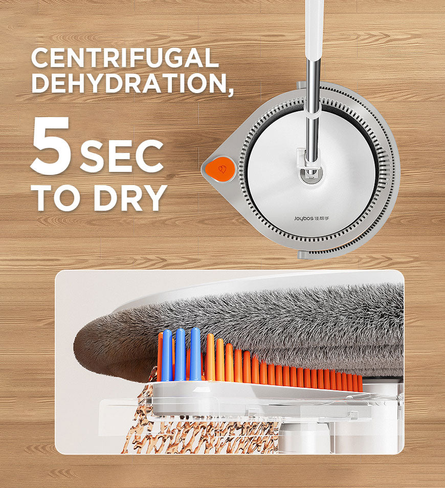 Joybos® Easy Washing Round Spin Mop & Bucket System
