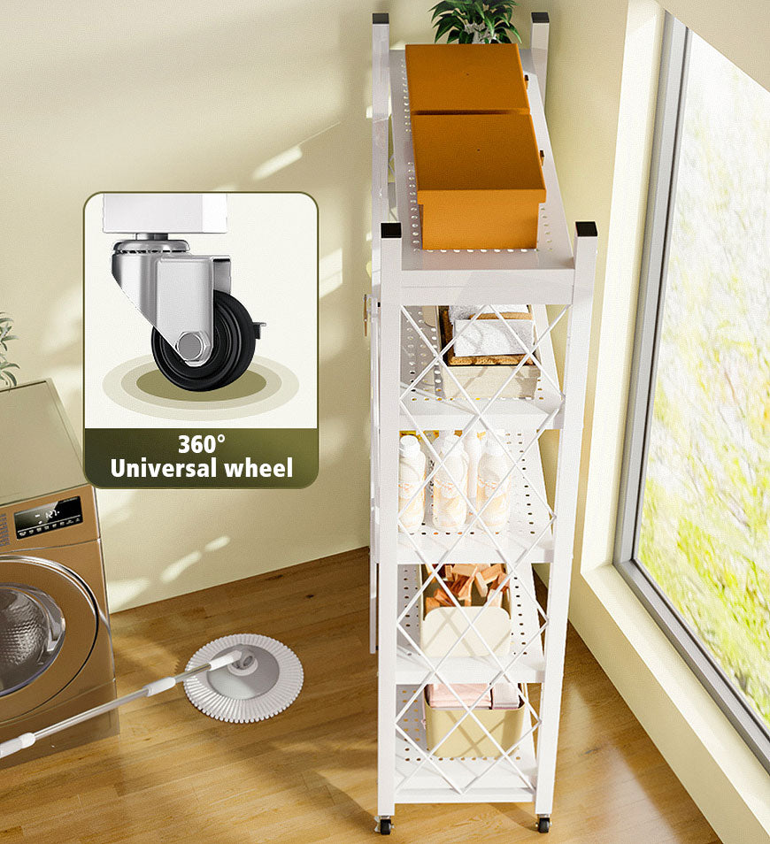 Joybos® Large Capacity Heavy Duty Unit Storage Shelf Foldable with Cas