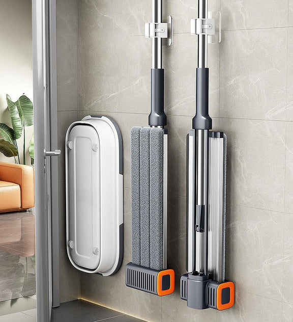 Joybos® Rotating Large Flat Mop Set With Dewatering Scraper Z147