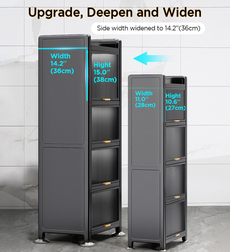 Joybos® 5 Tiers Narrow Multifunction Dustproof Metal Kitchen Storage C