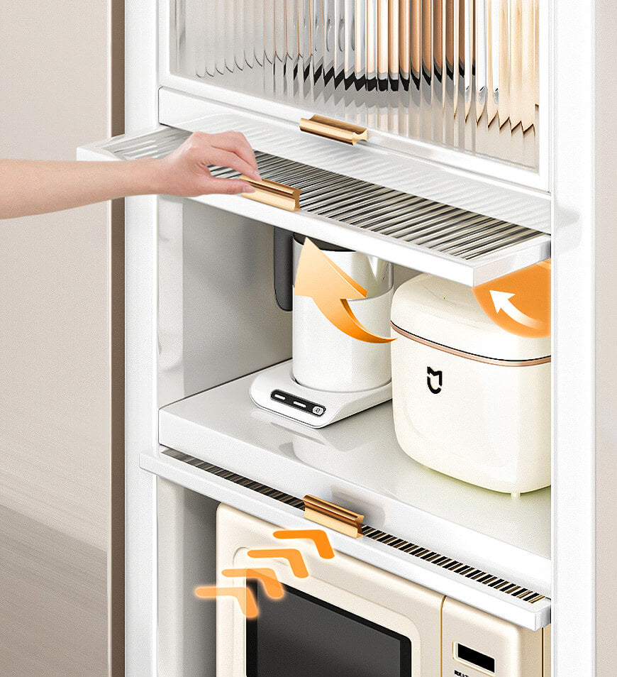 Joybos® Narrow Multifunction Metal Kitchen Storage Cabinet F237