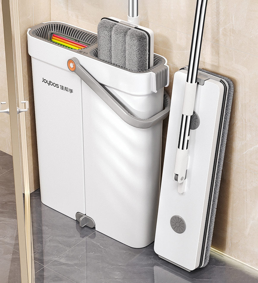 Joybos® 2 Pcs Large Flat Floor Mop and Bucket Set With Upgrade Wringer