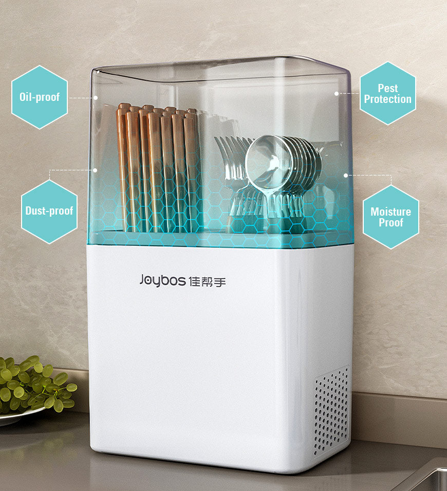 Joybos® Cutlery Storage Organizer Countertop Dustproof with Drainage H