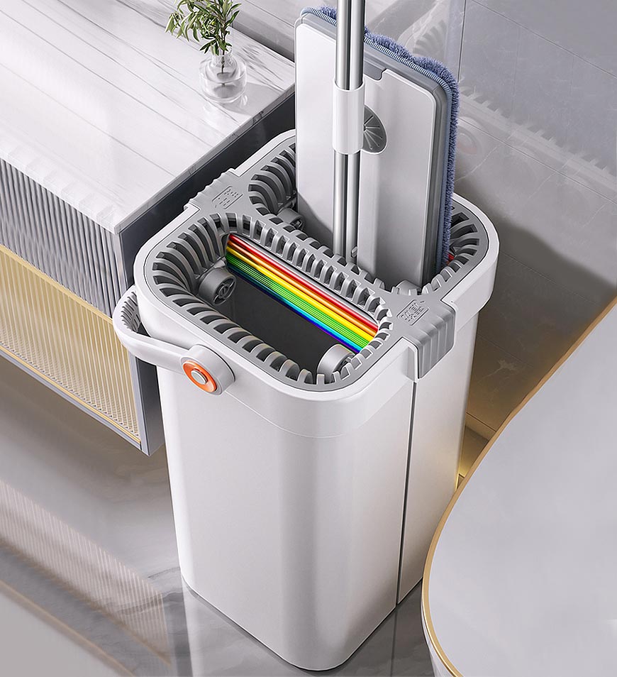 Joybos® Home Cleaning Flat Floor Mop and Bucket with Wringer Set