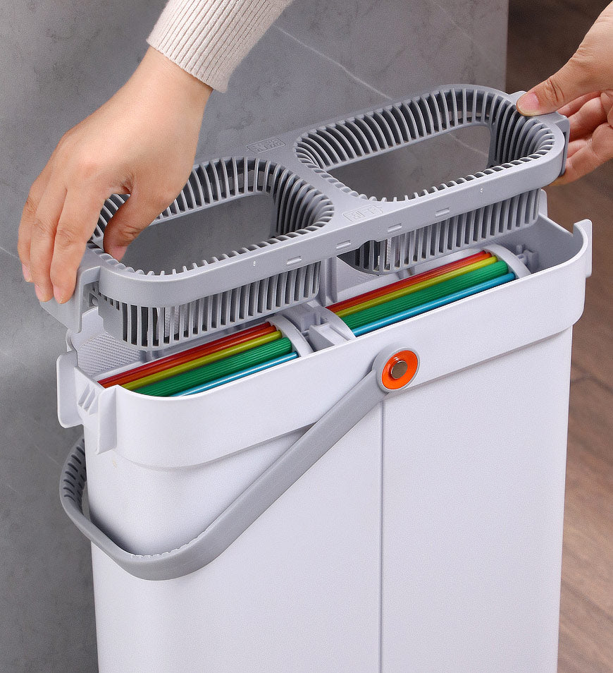 Joybos®Flat Floor Mop and Bucket Set with Aluminum Handle